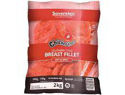 Sovereign Chicken'tizers Frozen Breast Fillet 2kg – Fairfield Meat Centre